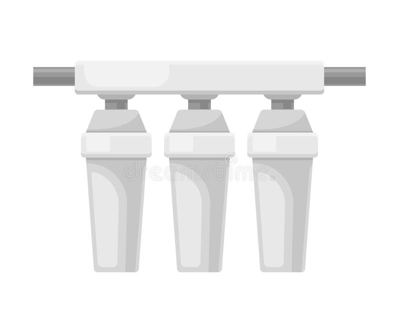 Water Filters for Drinking Set in Modern Reverse Osmosis System Vector ...