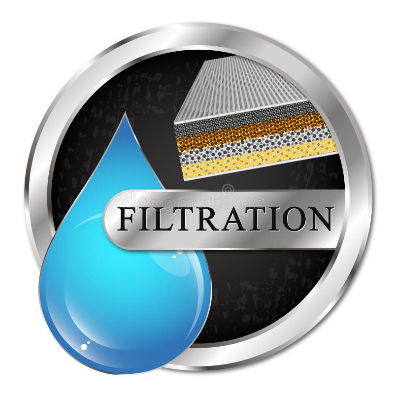 Symbol of Filtration and Water Purification Stock Vector - Illustration ...