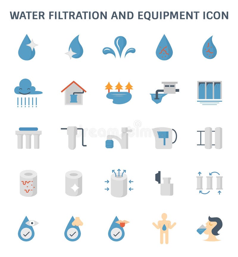 Water filtration icon stock vector. Illustration of dirty - 160689920