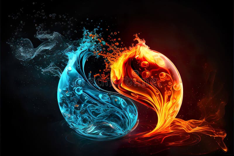 Fire Vs Water Stock Illustrations – 78 Fire Vs Water Stock ...