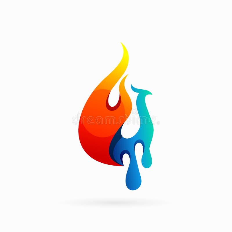 Water Fire and Phoenix Logo, Phoenix Fire Water Logo Stock Vector ...