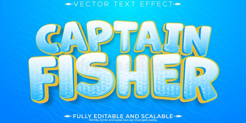 Water Fish Cartoon Text Effect, Editable Comic and Funny Text Style ...