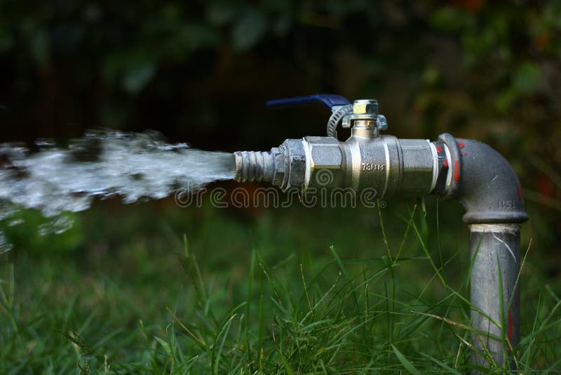 Water Flow stock photo. Image of faucet, tube, gardening - 22274372