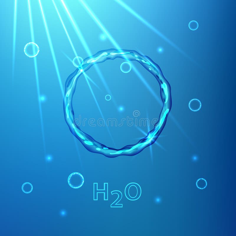 Water Flow Bubble. Vector stock vector. Illustration of chemical - 44011510