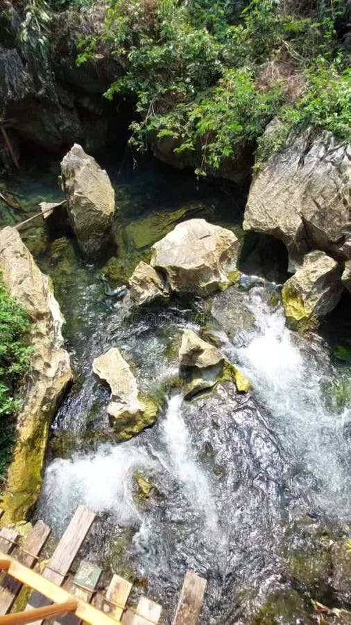 Water Flow. Calming Nature Scenery, Clean Spring Water Stock Video ...