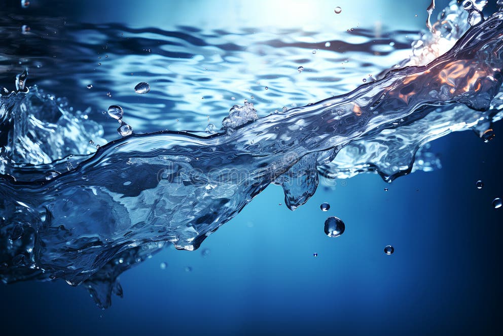Water flow effect stock illustration. Illustration of transparent ...