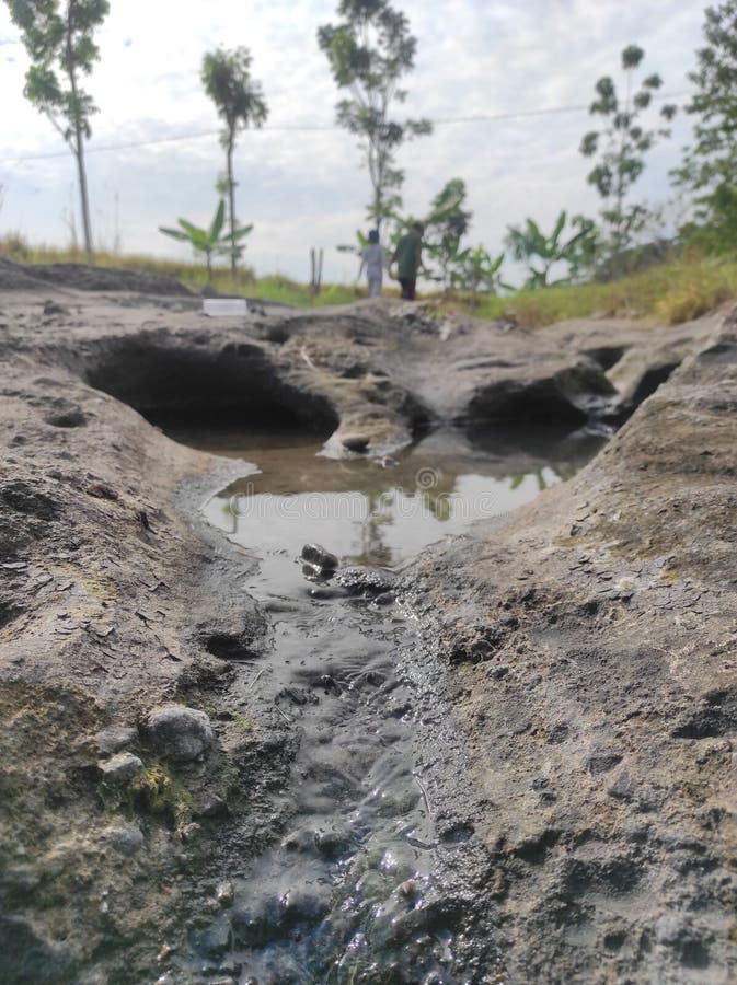 Water flow over rocks stock image. Image of terrain - 264006089