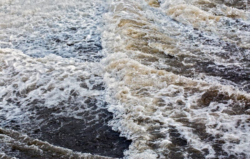 Water flow. stock image. Image of foam, childrens, square - 93616359