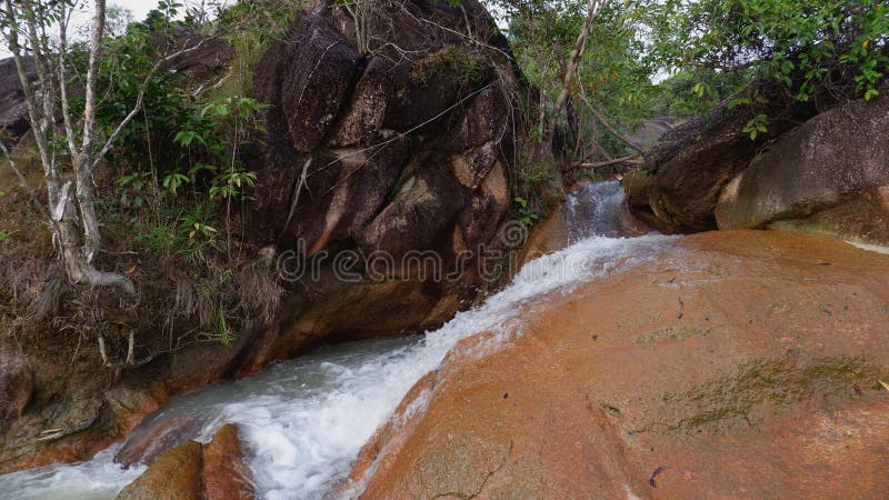 The Water Flow is a River that Flows on the Surface and Crevices of the ...