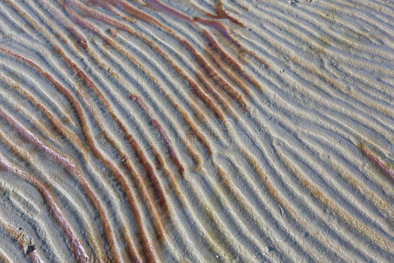 Water flow on the sand stock image. Image of texture - 71786357