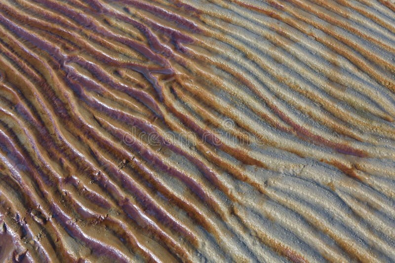 Water flow on the sand stock image. Image of ocean, pattern - 71786371