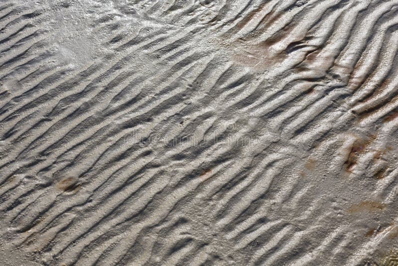Ebb, Flow and Sand on the Beach in Sabaudia, Italy Stock Image - Image ...