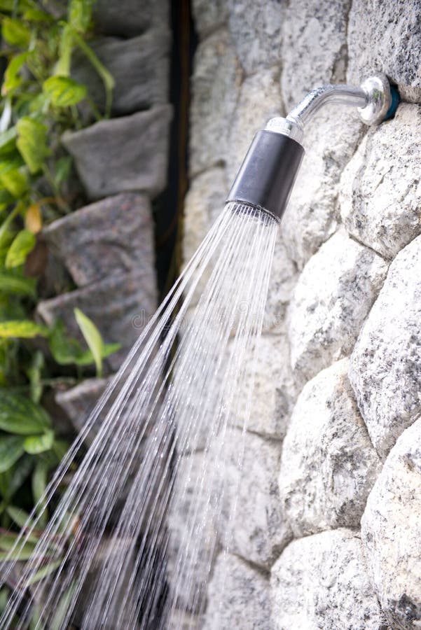 Water Flow from Water Pipe into Tank Stock Image - Image of flow ...