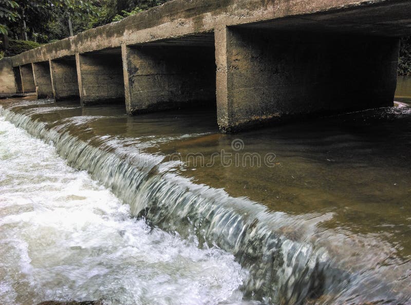 Water flow stock image. Image of flow, bridge, slow, water - 45564033