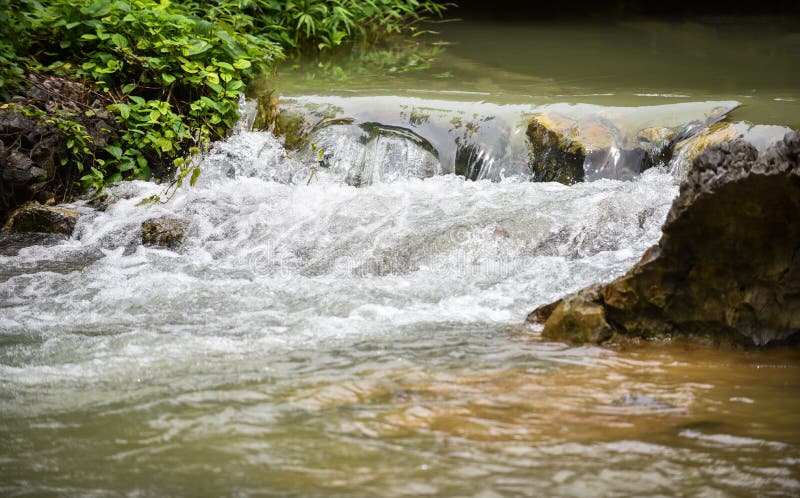 Water flow stream stock image. Image of streaming, flood - 97126187