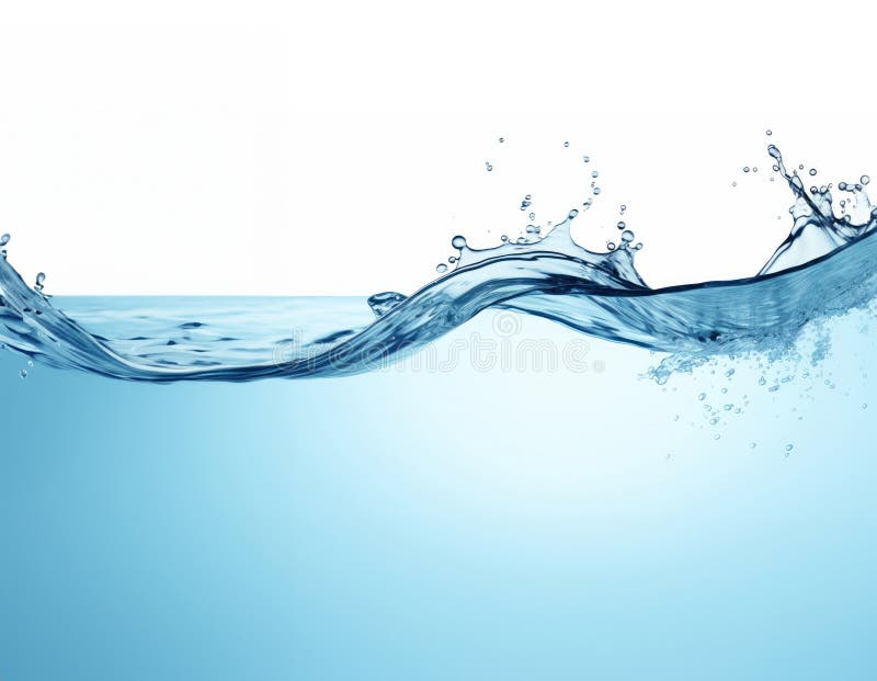 Water Flow on White Background Stock Illustration - Illustration of ...