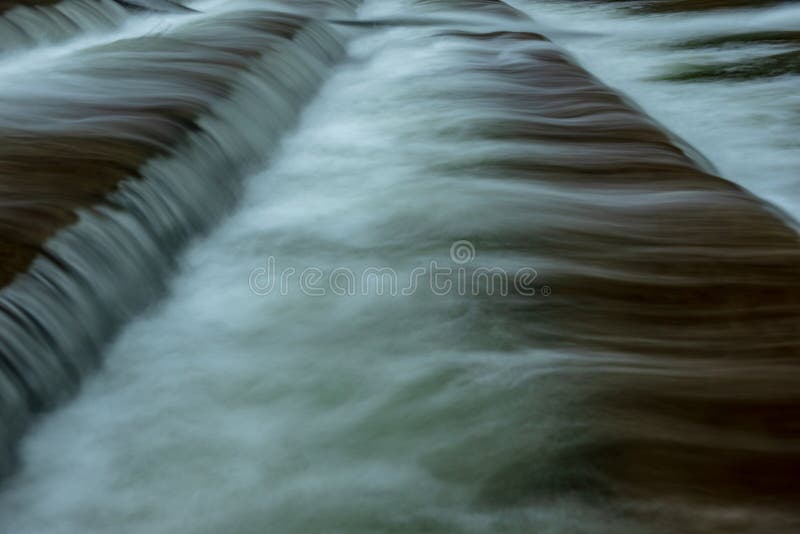 Water Flowing Down Cascades, Motion Blur Stock Image - Image of pattern ...