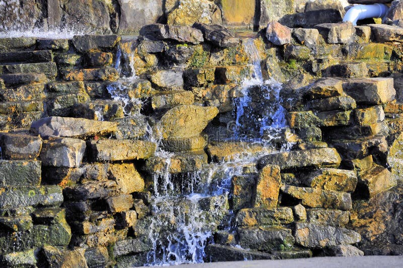 Water flowing down rocks stock photo. Image of outdoor - 9147742