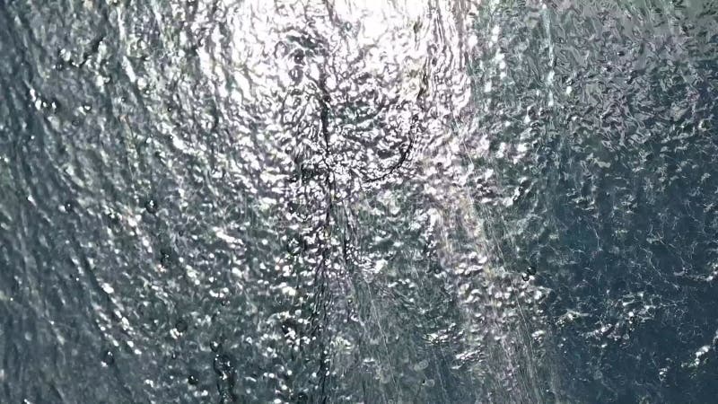 Water Flowing in Stream Inside Transparent Glass Tube on an Isolated ...