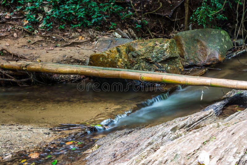 Water Flowing at Mork Fa Waterfall Stock Image - Image of spring, plant ...
