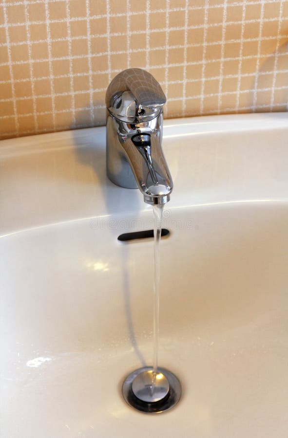 Water Flowing from an Open Tap Stock Photo - Image of water, flow ...