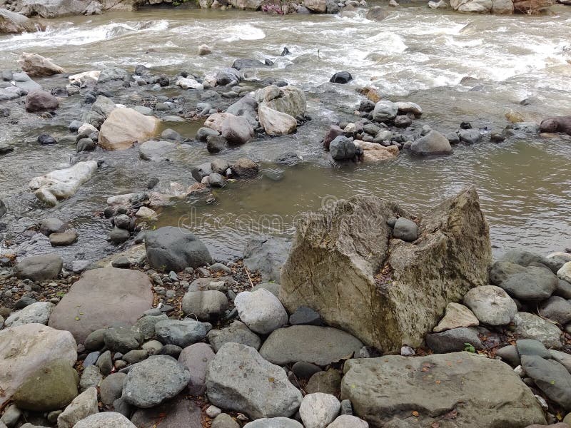 Water Flowing Over Pebbles Stones River Stock Photo - Image of shore ...