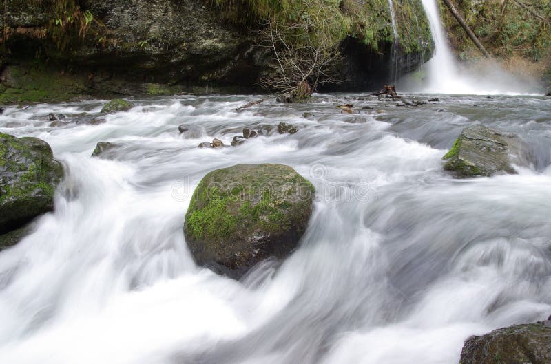 Water flowing over rocks stock photo. Image of covered - 2975172
