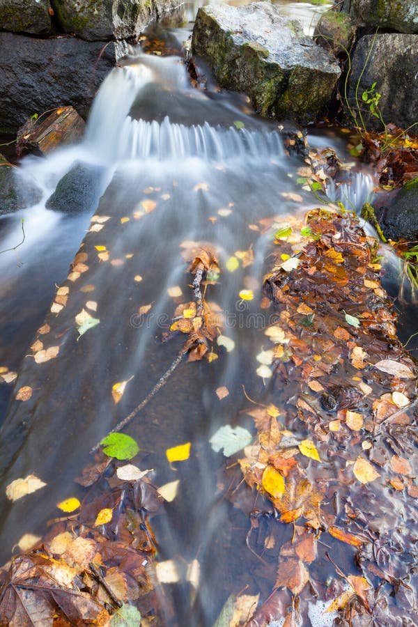 Water Flowing Over Rocks in Creek Stock Photo - Image of water, smooth ...