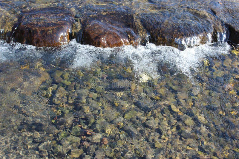 Water Flowing over Stones stock image. Image of background - 2613853