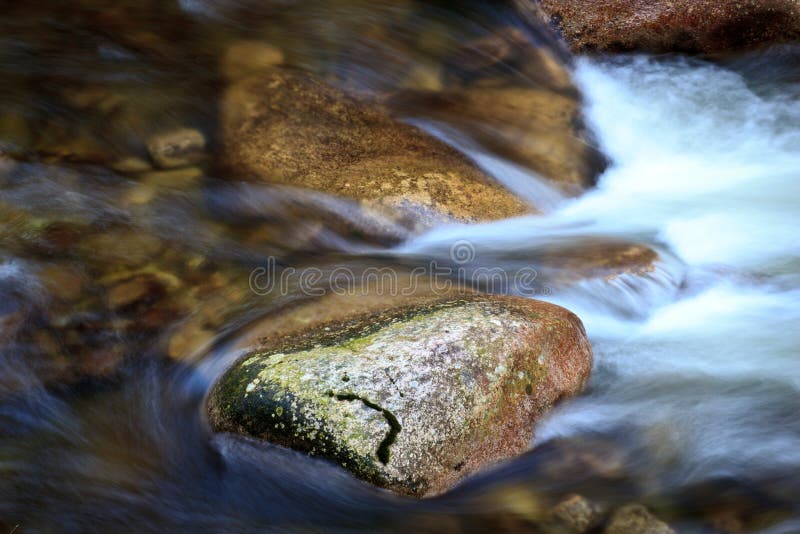 Water flowing over stones stock image. Image of turbulent - 16918563