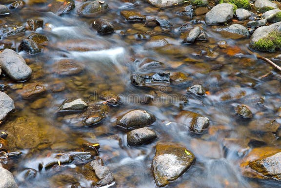 Water Flowing over Stones stock image. Image of background - 2613853