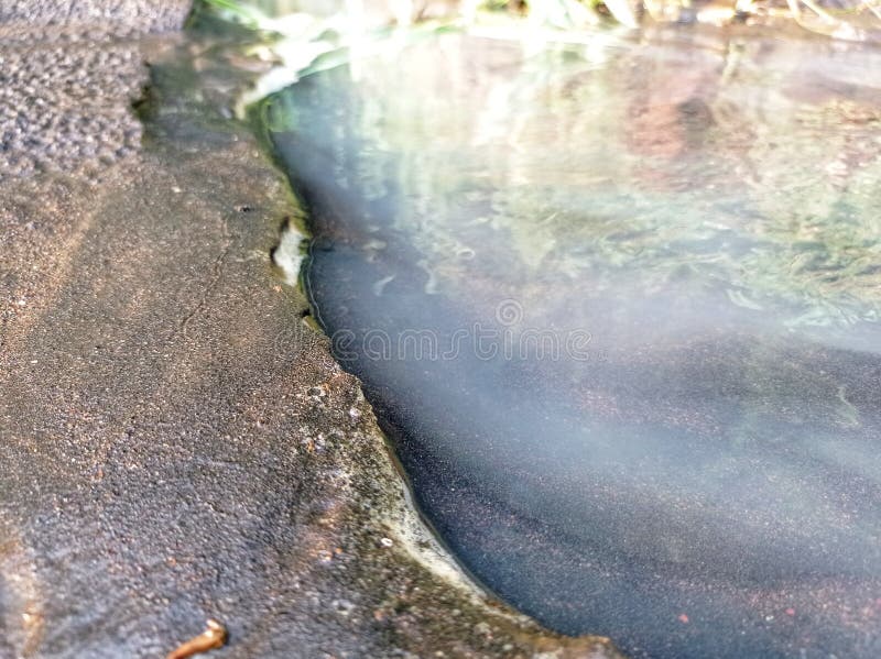 Water Flowing between the Sandstones in the River Stock Image - Image ...