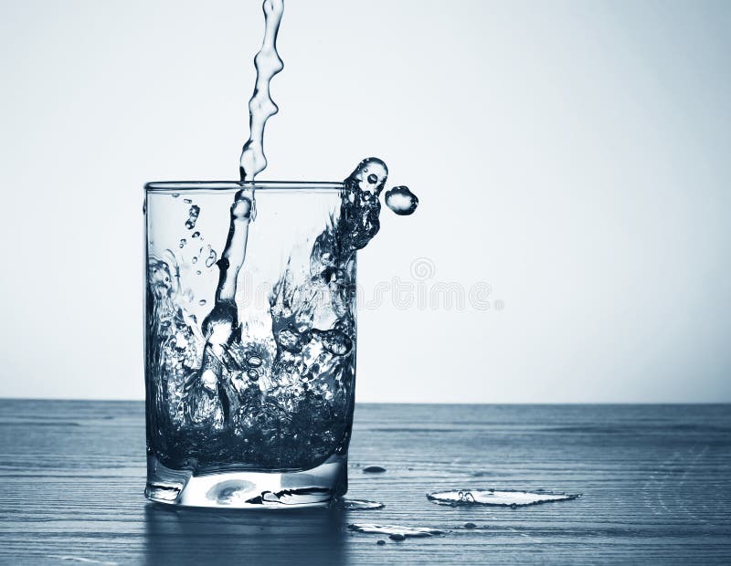 Water flowing stock image. Image of glass, liquid, splashing - 51019589