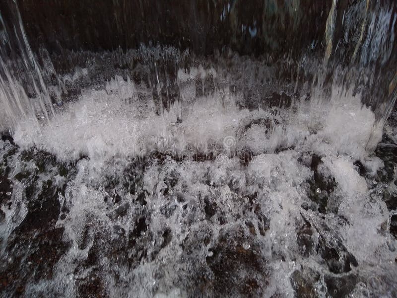 Water Flowing in the Stream, White Foam Stock Image - Image of rapid ...