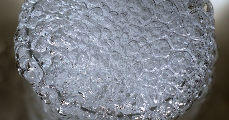 Water Flowing from the Tap, and Making a Glass of Water Overflow Stock ...