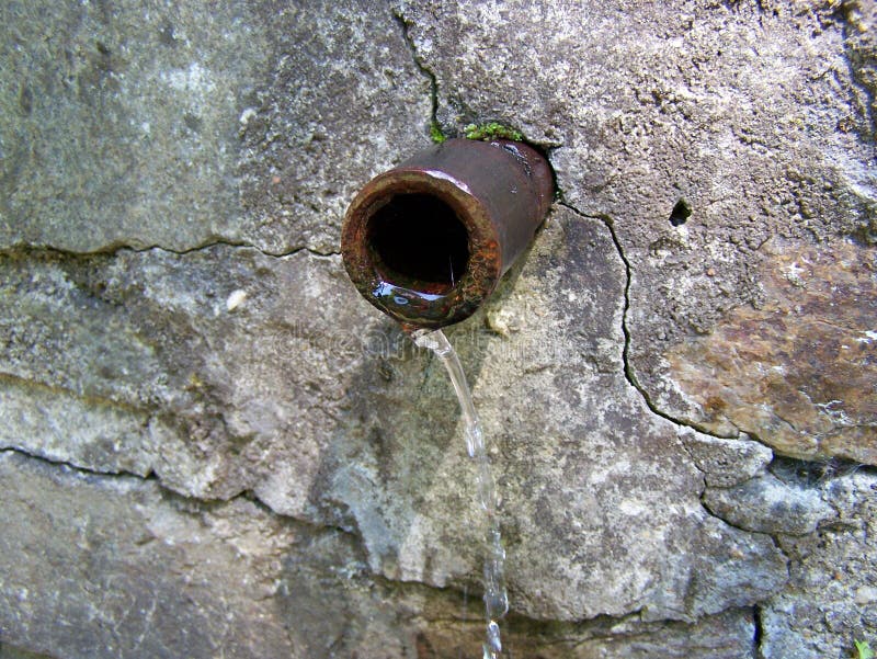 Water Flowing from the Well Stock Image - Image of shade, forming: 56507235