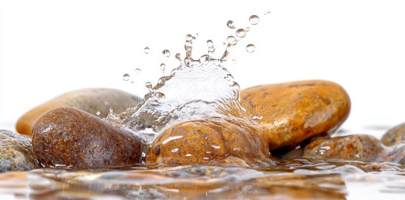 Water Flows Around Rounded Rocks To Create Dynamic Patterns in a ...