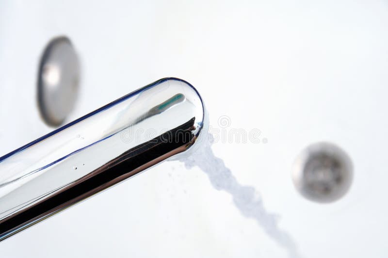 Water flows in a bath stock photo. Image of money, clean - 5619224