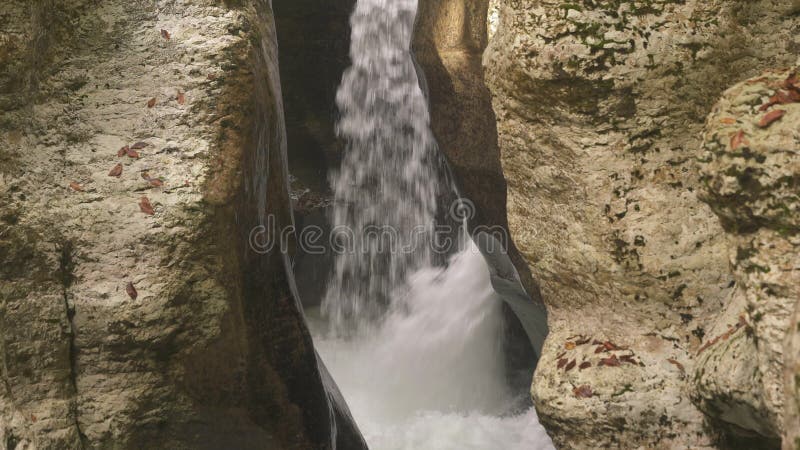 Water Flows between Big White Stones in National Park White Rocks ... Water Flows between Big White Stones in National Park White Rocks ...