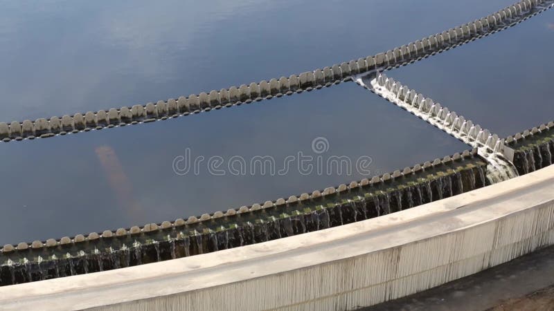 Water Flows through the Channels in the Sump for Stock Video - Video of ...