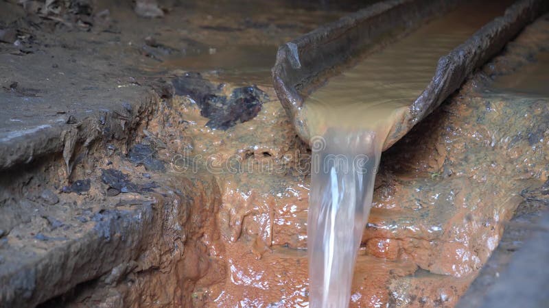 Water Flows from the Gutter Stock Footage - Video of channel, indoor ...