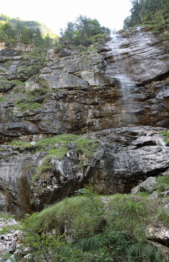 Water that Flows from the Rock Stock Photo - Image of stone, cliff ...