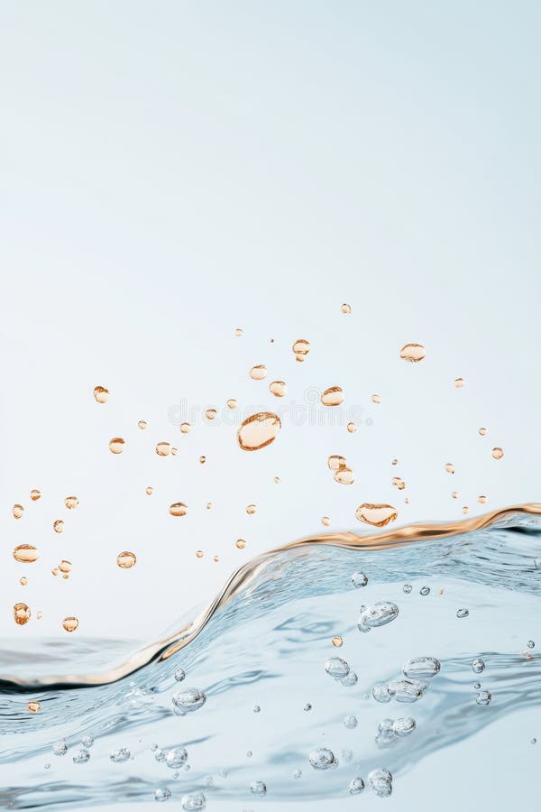 Fluid Dynamics Showcase Highlighting Streamlined Patterns and Droplets ...