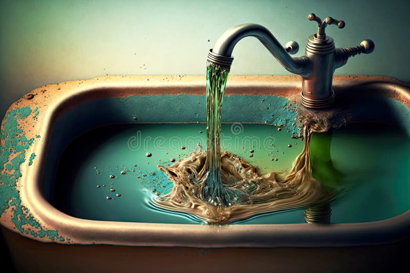Water Flows from Tap Fouling Growth in Thin Stream into Dirty Sink ... Water Flows from Tap Fouling Growth in Thin Stream into Dirty Sink ...