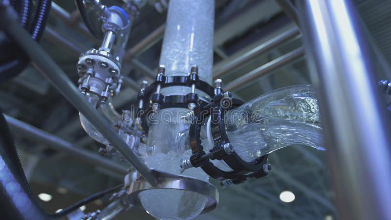 Water Flows in a Transparent Pipe. Transparent Pipe To Show Water Flows ...