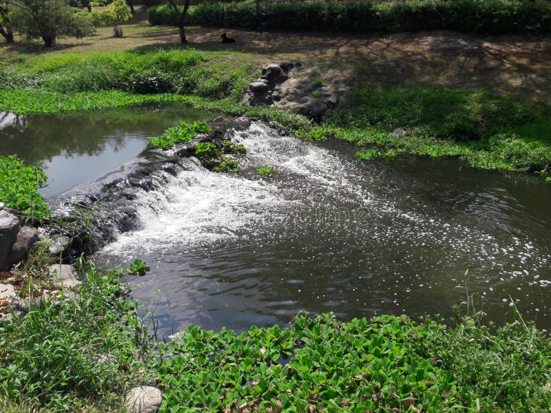 The Water Flows from the Upper Layer through the Weir To the Lateral ...
