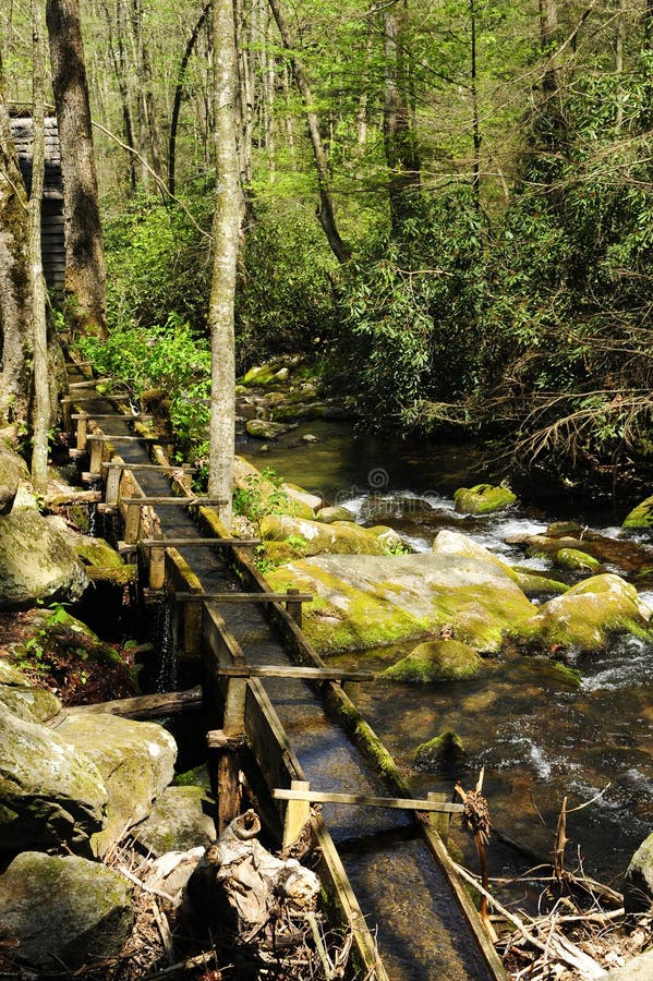 Water flume stock image. Image of rocks, river, flowing - 12567057
