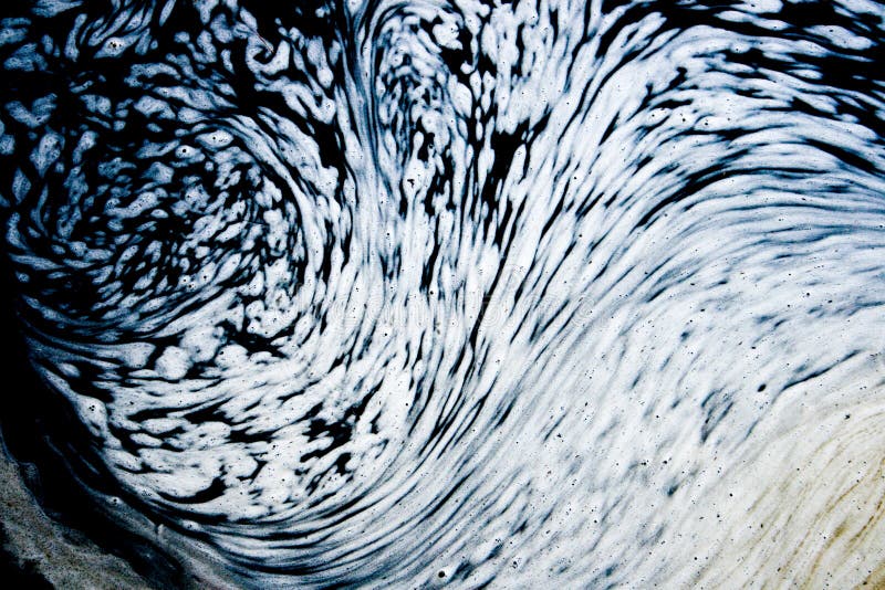 Water Foam Forming Interesting Patterns Stock Image - Image of ...