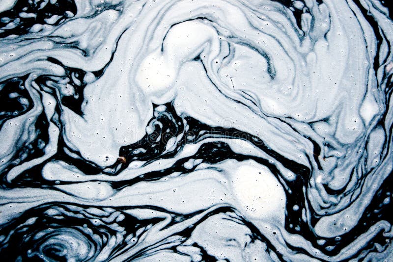 Water Foam Forming Interesting Patterns Stock Image - Image of vibrant ...