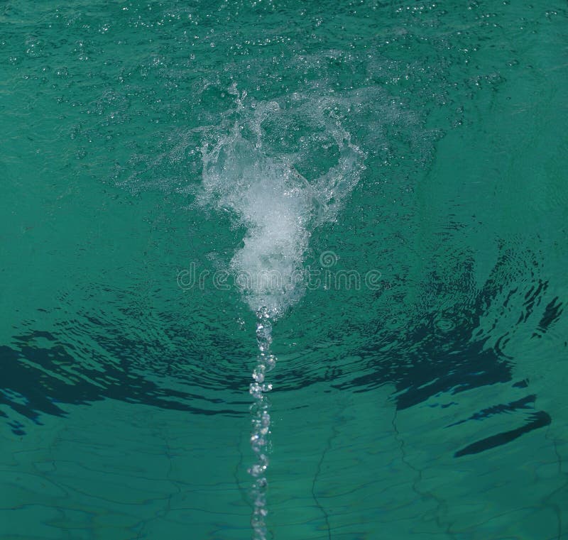 The Water Foam in the Swimming Pool Stock Photo - Image of sunlight ...